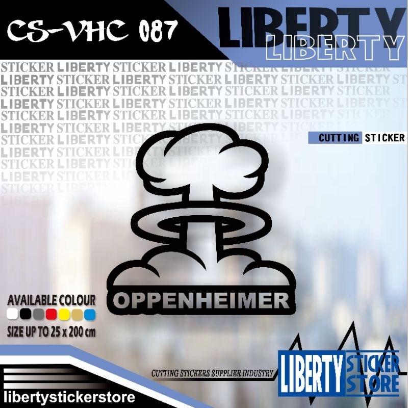 Oppenheimer cloud cutting sticker | Oppenheimer cloud cutting Sticker ...