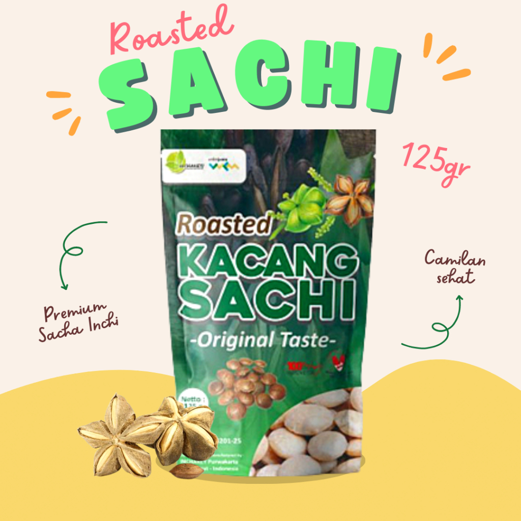 Baked Sacha Inchi Bean Seeds 125gr Sachi Oven Premium Beans | Shopee ...
