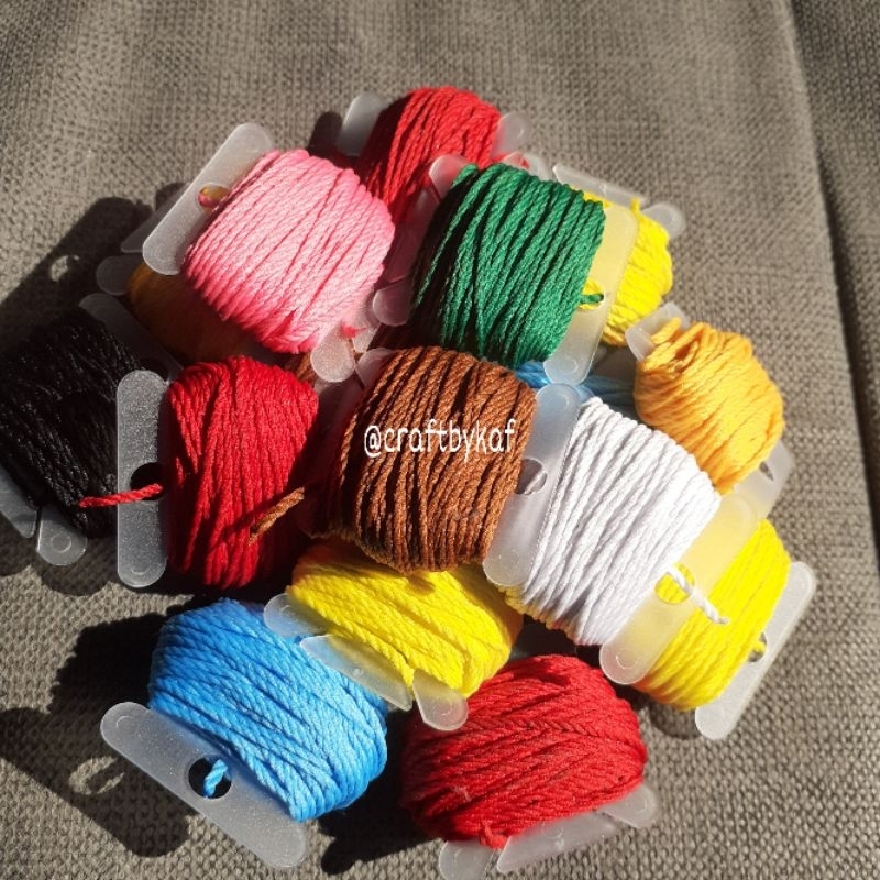 Onitsuga/repack Polycherry Knitting Yarn @10 Meters (Must read ...