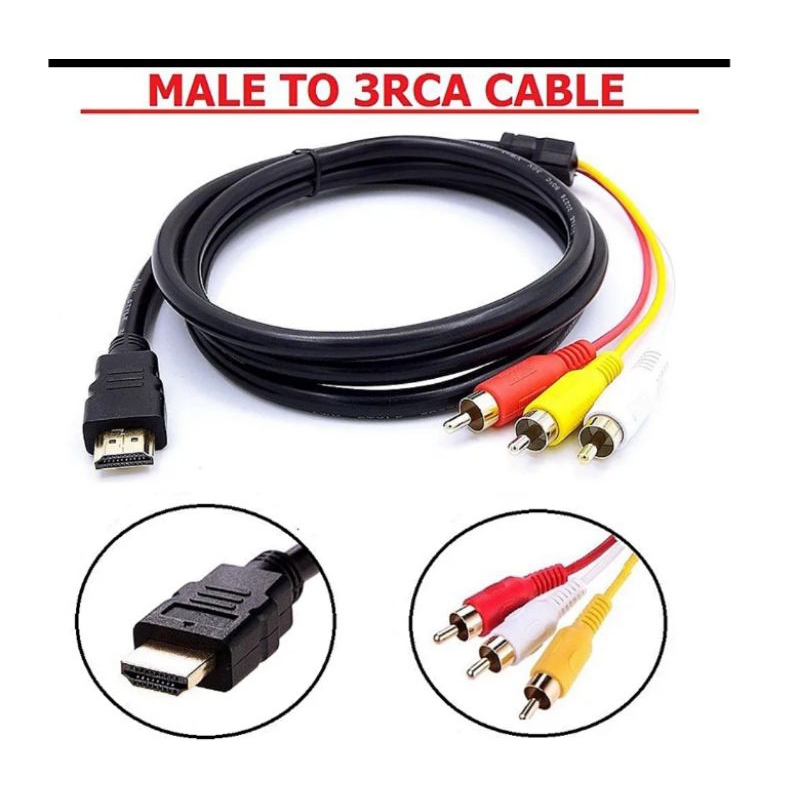 High speed hdmi to Rca cable/hdmi to 3rca av cable/hdmi to av video ...