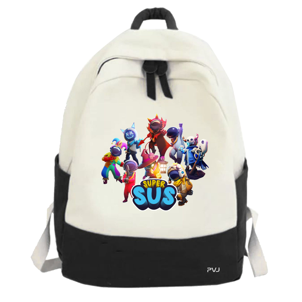 Rk - The Latest Super Sus Game Motif School Backpack | Shopee Singapore