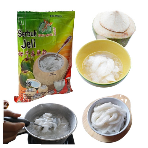 Young Coconut Jelly Powder Happy Grass Coconut Jelly Powder Happy 225gr ...