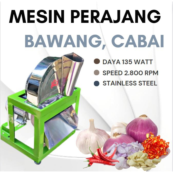 MESIN MERAH PUTIH Garlic chili chopper machine Shallot slicer Grinding ...