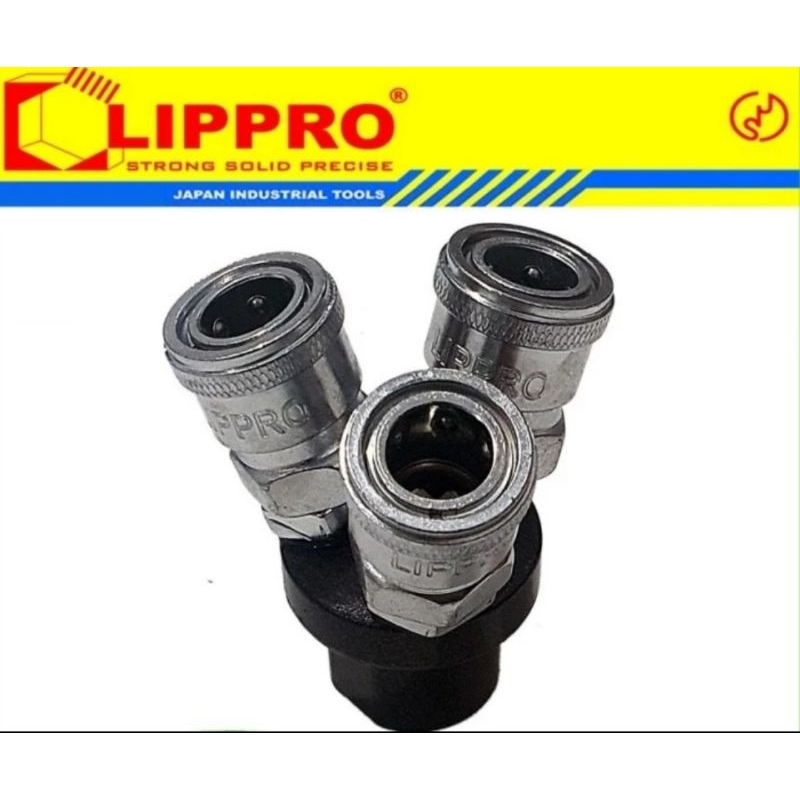 Lippro 3-Way Compressor Hose Connection 3-Way Quick Coupler | Shopee ...