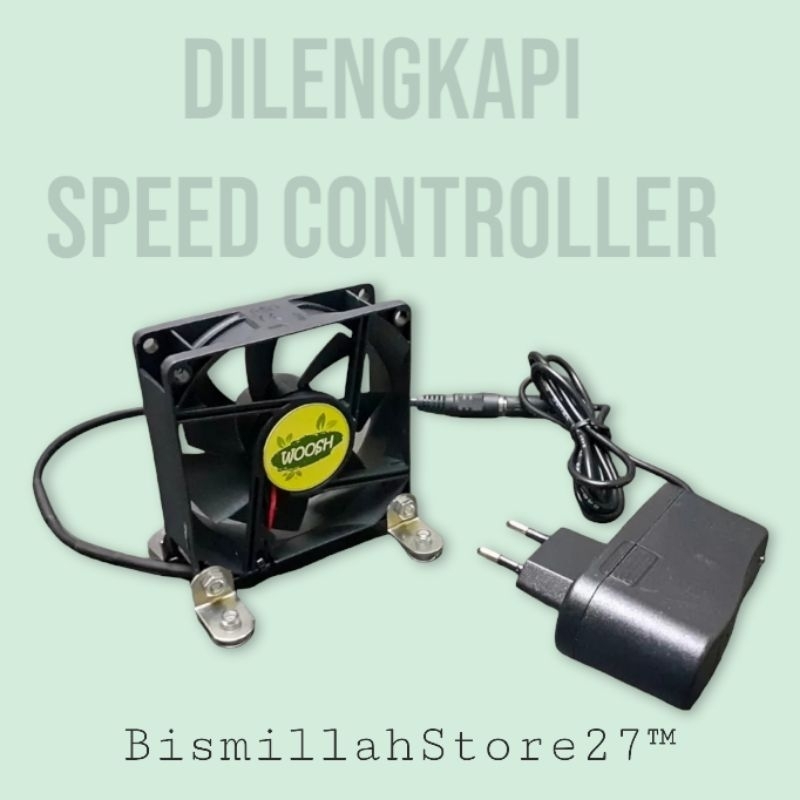Highspeed 8cm//9cm//12cm COOLING FAN WITH SPEED CONTROLLER (STANDIRI ...