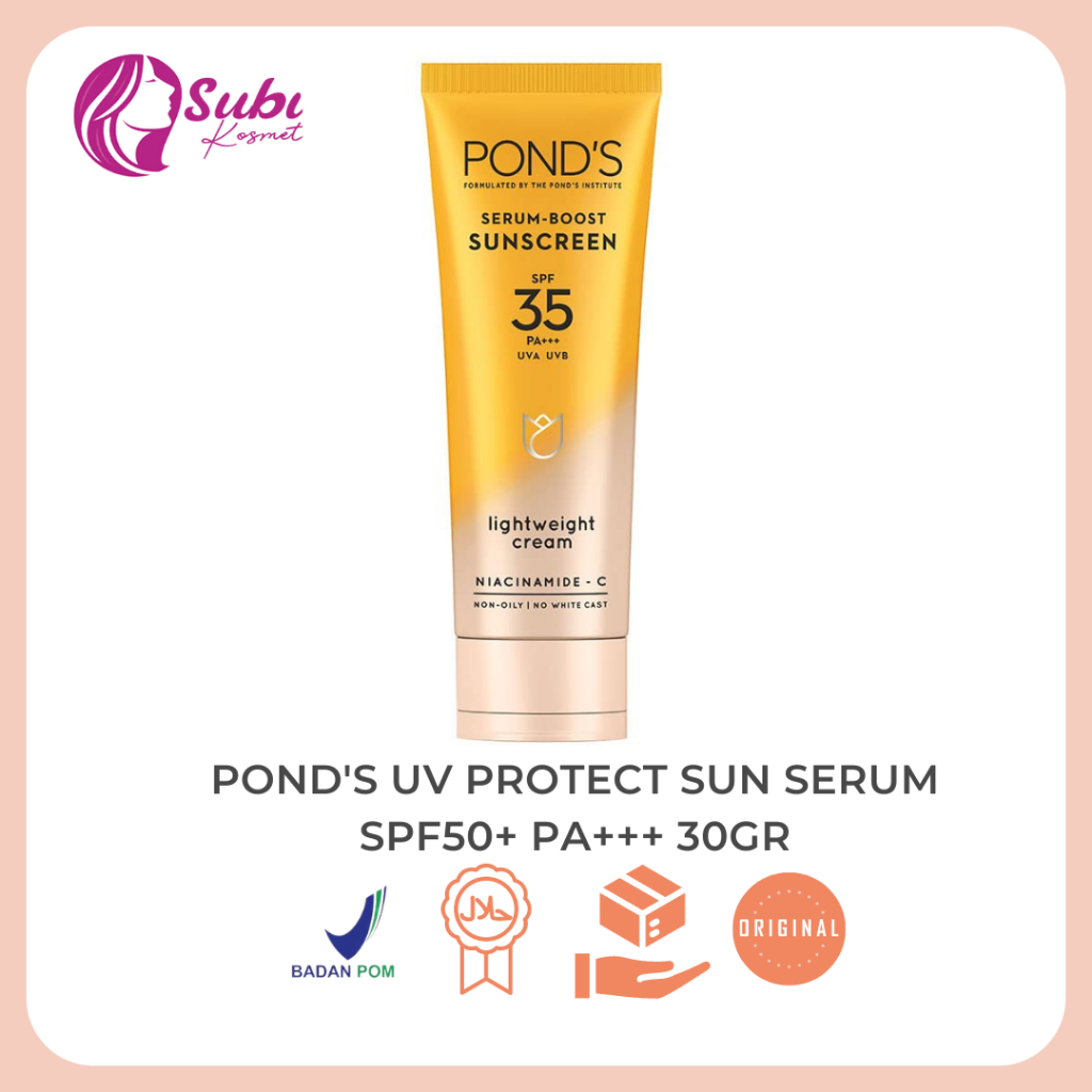 Ponds UV Protect Sun Serum SPF35+ PA++++ UVA UVB Lightweight Sunscreen ...