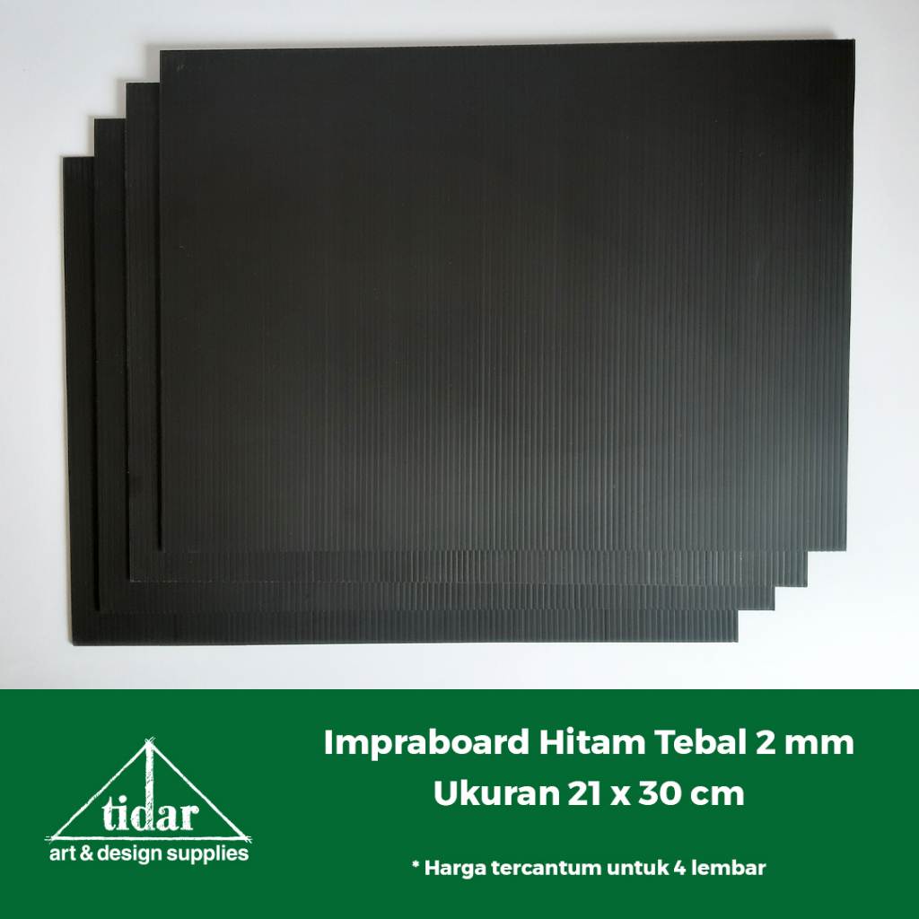 HITAM Impraboard Black 2mm 21x30cm -Infraboard -Corrugated Plastic ...
