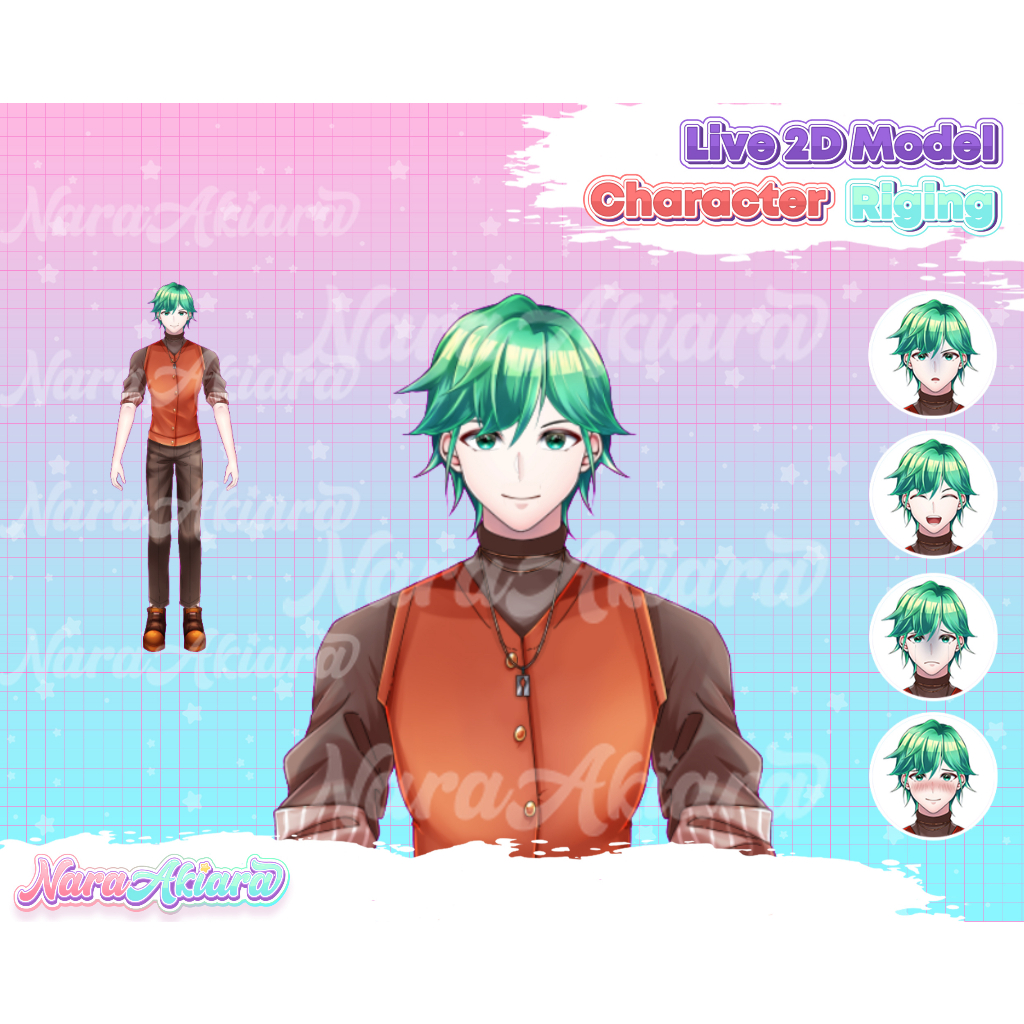 Get Vtuber Anime Characters, Live2D Models for Fun Streaming on Shopee ...