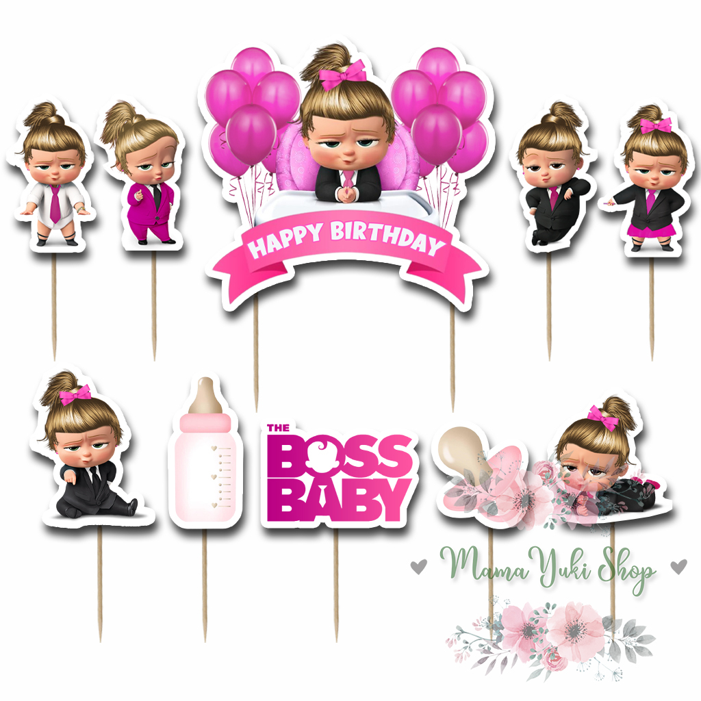 The BOSS BABY Girl's Birthday Cake Topper | Shopee Singapore