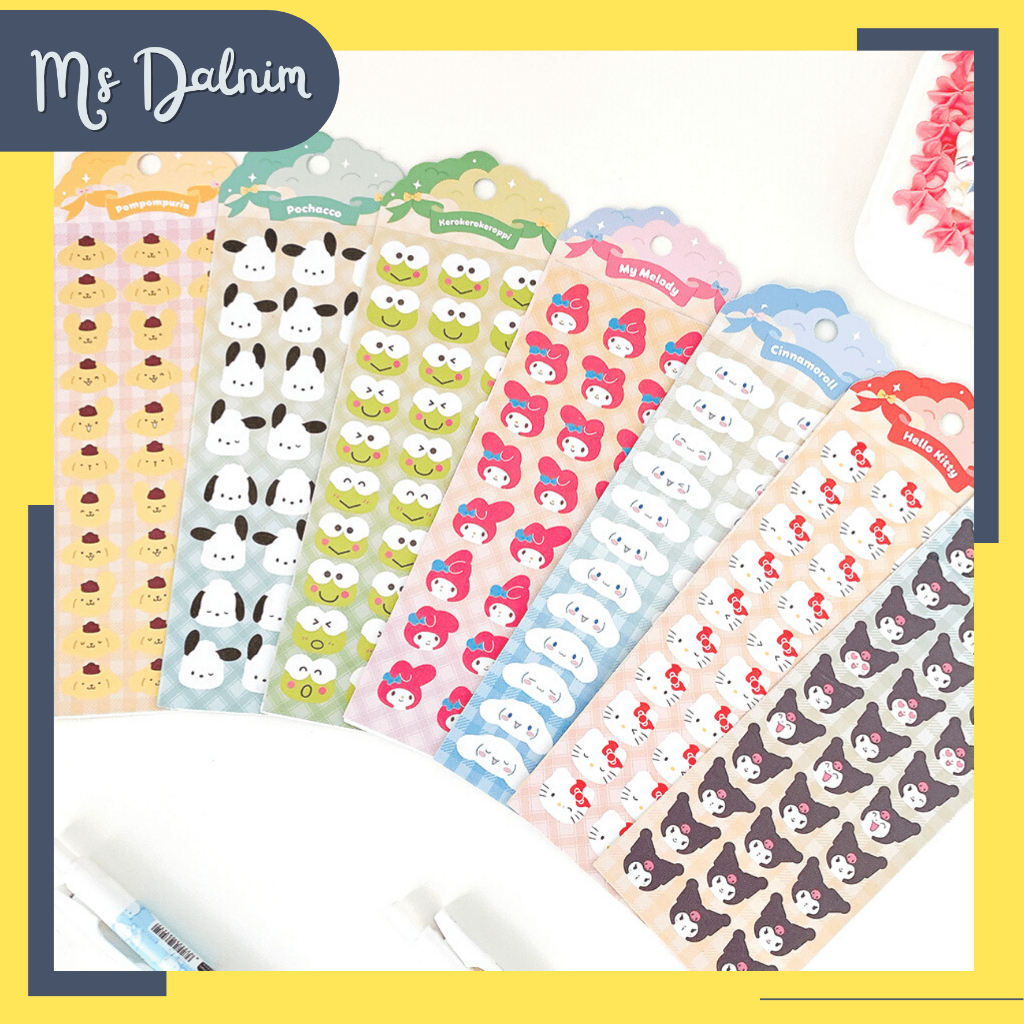 Sanrio Aesthetic Korean Stickers Matte Premium Cute Cute Deco Sticker ...