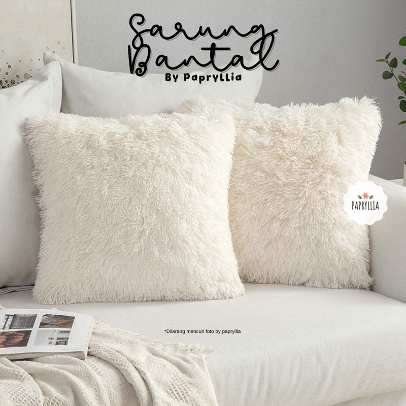 PUTIH Krucils store - Package of 2pcs Sofa Cushion Covers / Guest Chair Covers Size 50x50cm ...