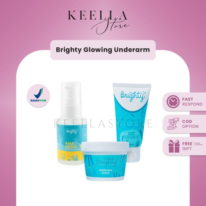 BRIGHTY glowing underarm whitening natural thigh fold brightens ...