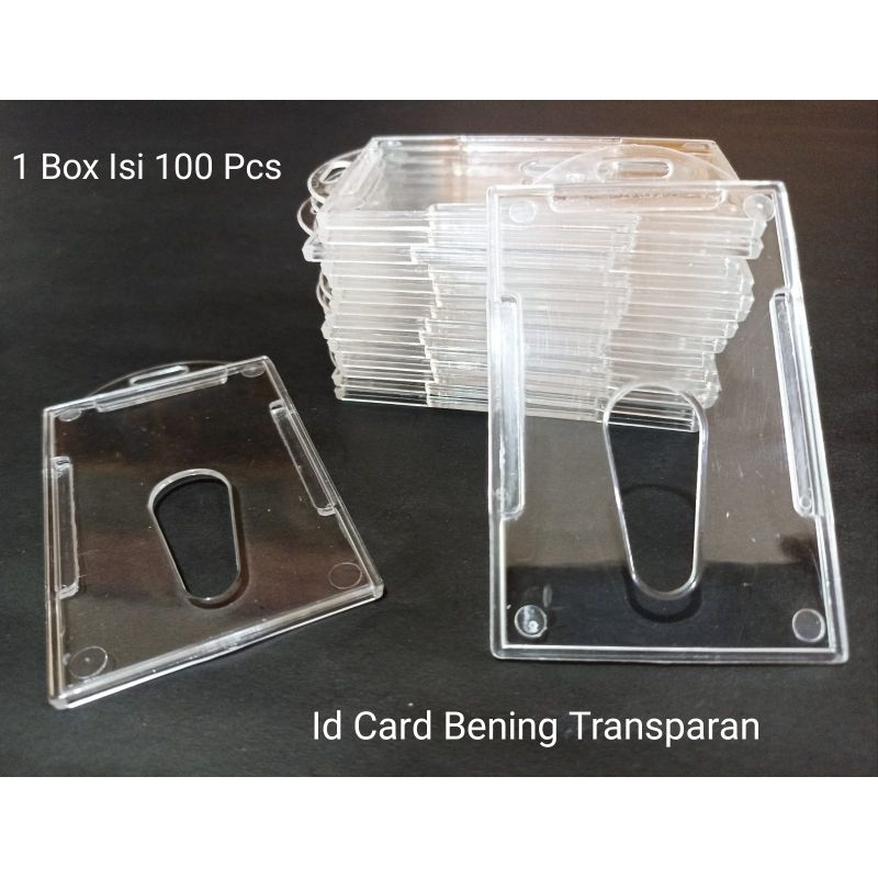 Clear ID Card Casing (10 Pcs) - Clear Card Holder - Clear Acrylic ID ...