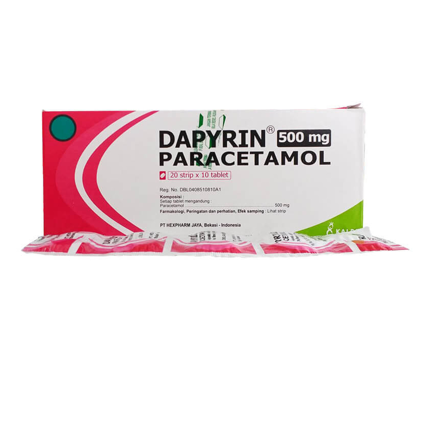 Dapyrin Box 200's Hexpharm Tablet/Paracetamol/Fever Medicine/Toothache ...