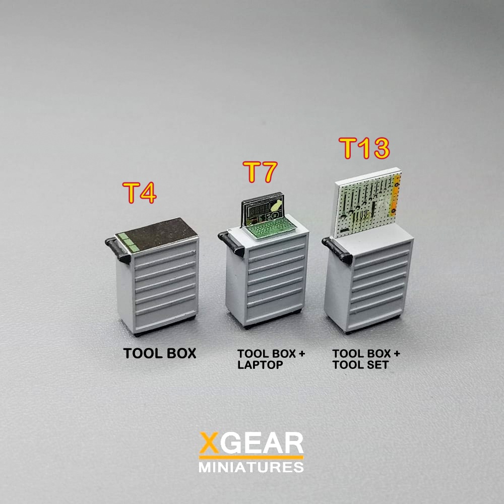 Xgear TOOLBOX+LAPTOP & TOOL SET Variant Model complete detailing ...
