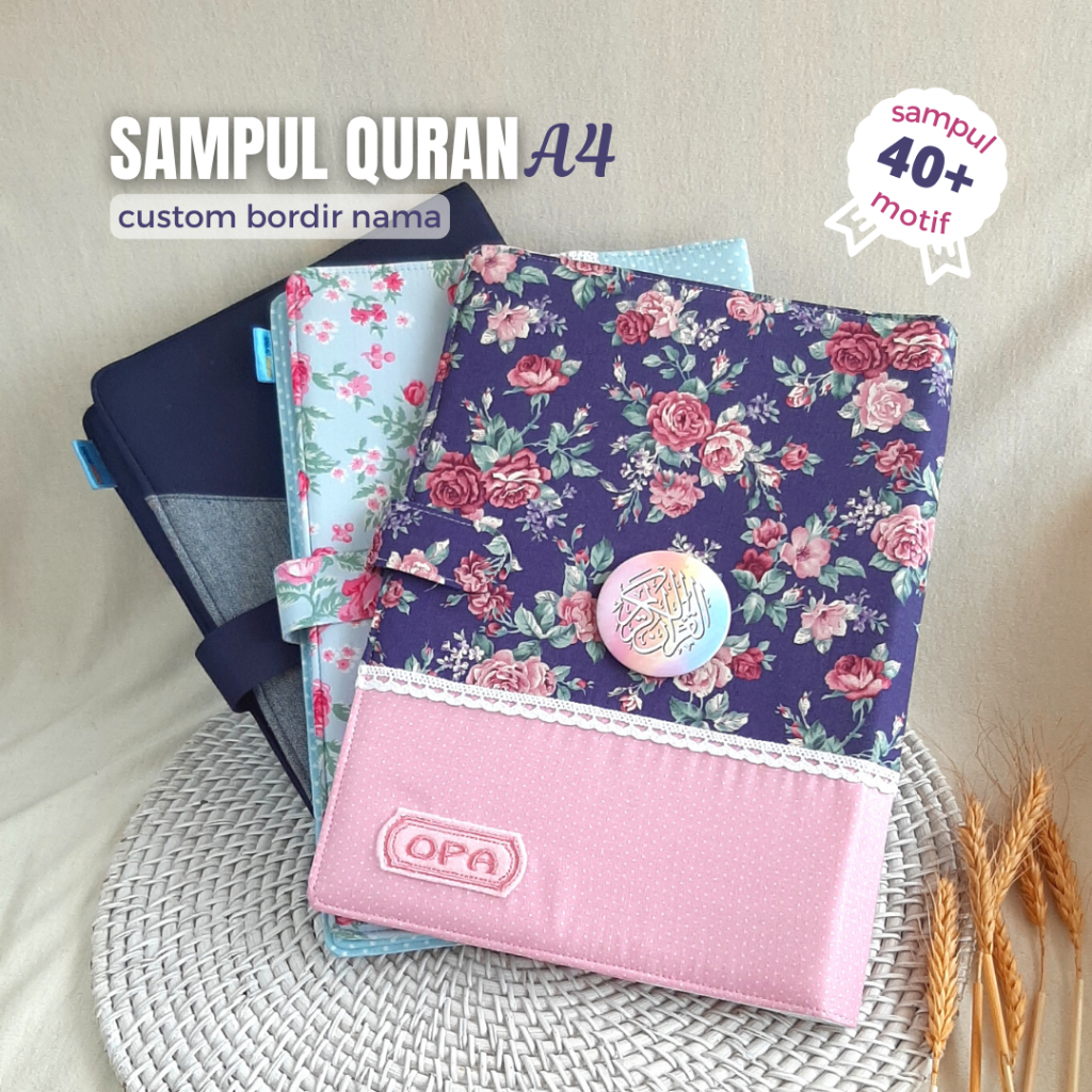Al Quran Cover A4 (Without Quran) Custom Embroidered Name A4 SPL ...