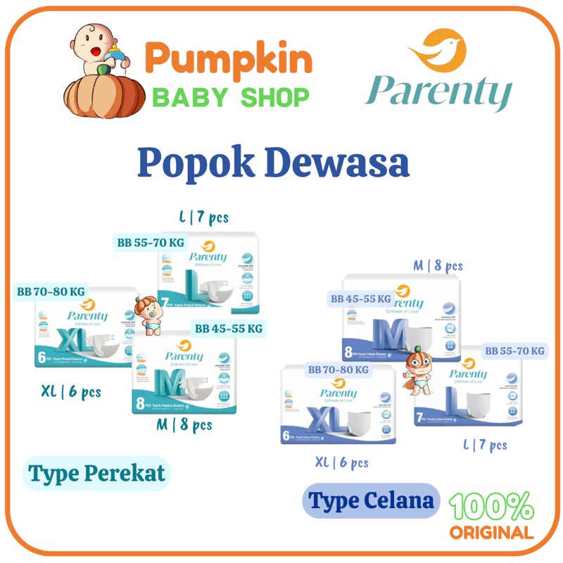 Parenty Adult Diapers/Adhesive Adult Diapers And Pants | Shopee Singapore