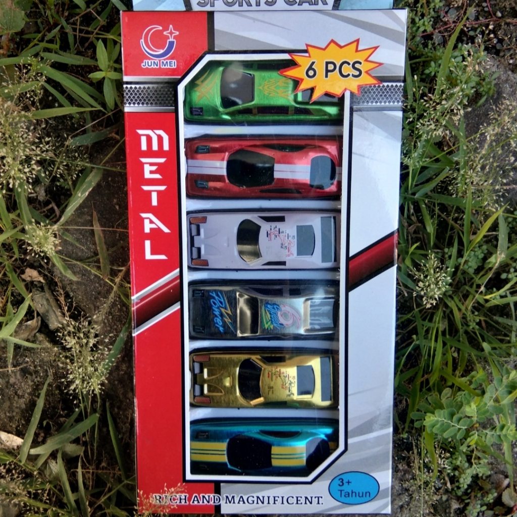 Metal Fashion Sports Car Toy Contains 6 Pcs XL 806 | Super Sports Small ...