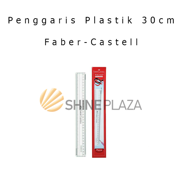 Faber-castell Plastic Ruler 30cm - Plastic Ruler 30 cm | Shopee Singapore