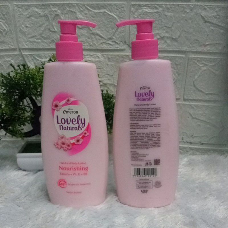 Emeron lovely naturalis hand and body lotion 400ml | Shopee Singapore