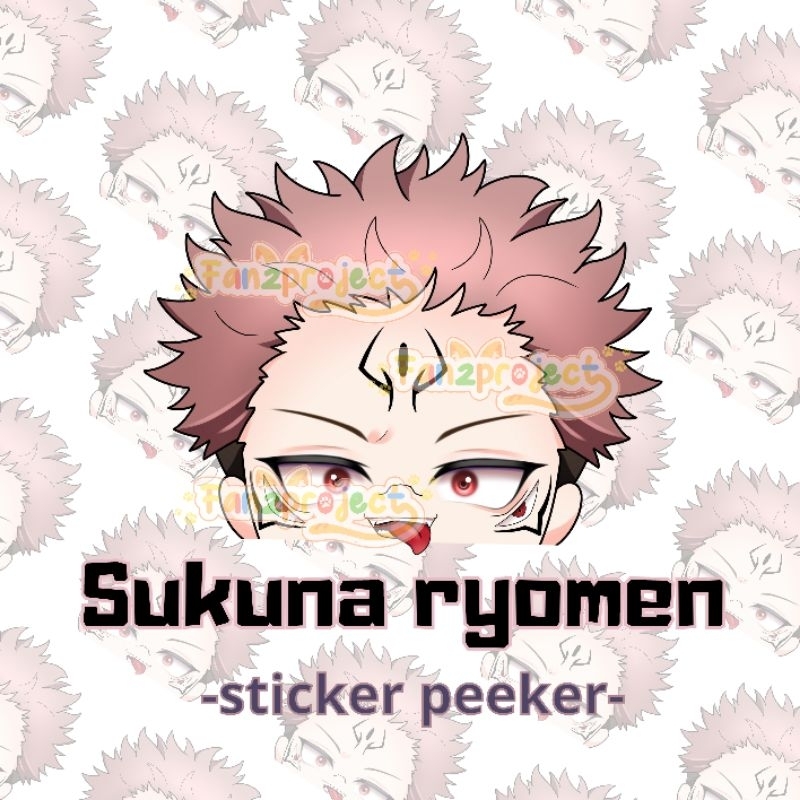 Sukuna RYOMEN JUJUTSU KAISEN ANIME Peek STICKER | Shopee Singapore
