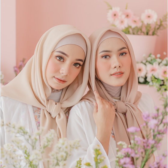 Bella Square New “color part 2" || Quadrilateral hijab | Shopee Singapore