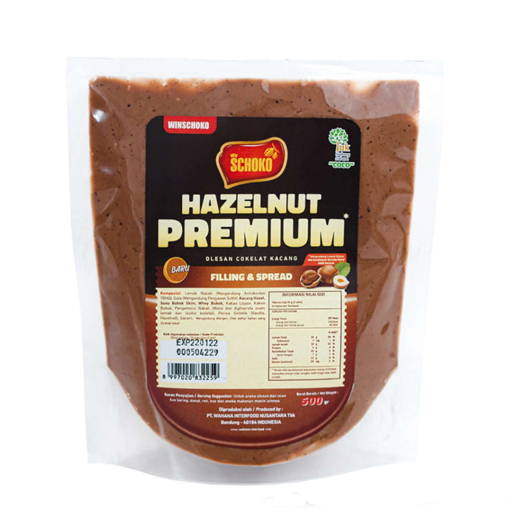 Schoko Hazelnut Premium Filling & Spread - 500 Gr / Chocolate Jam ...