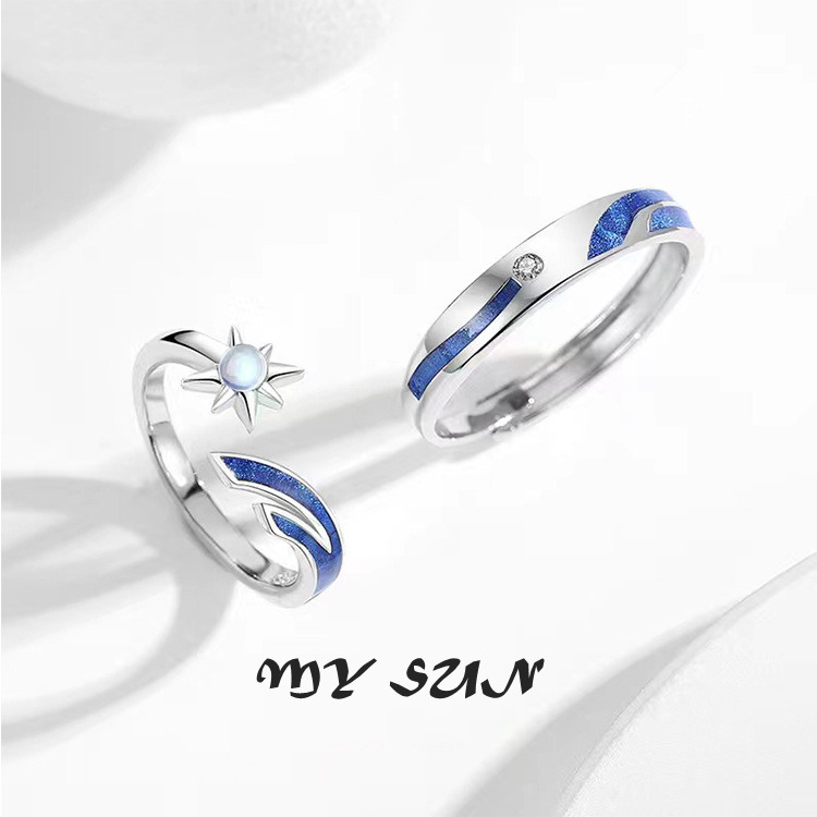 New-pair-my SUN couple RING, NEW model couple ring, mixed titanium ...