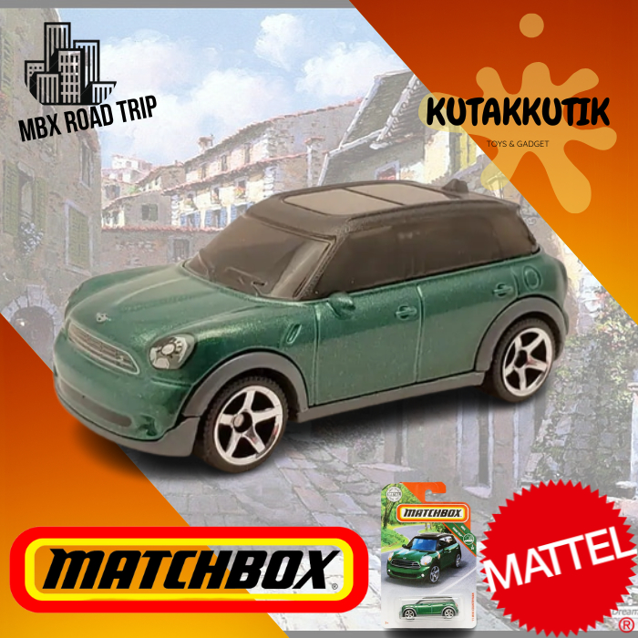 HIJAU Matchbox Mini Cooper 11 Mini Countryman Green MBX Road Trip ...