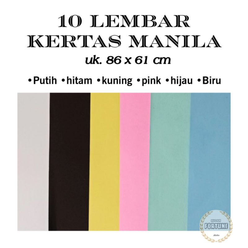 HITAM 10 PCS MANILA PAPER BLACK MANILA CARTON MADING PAPER | Shopee ...