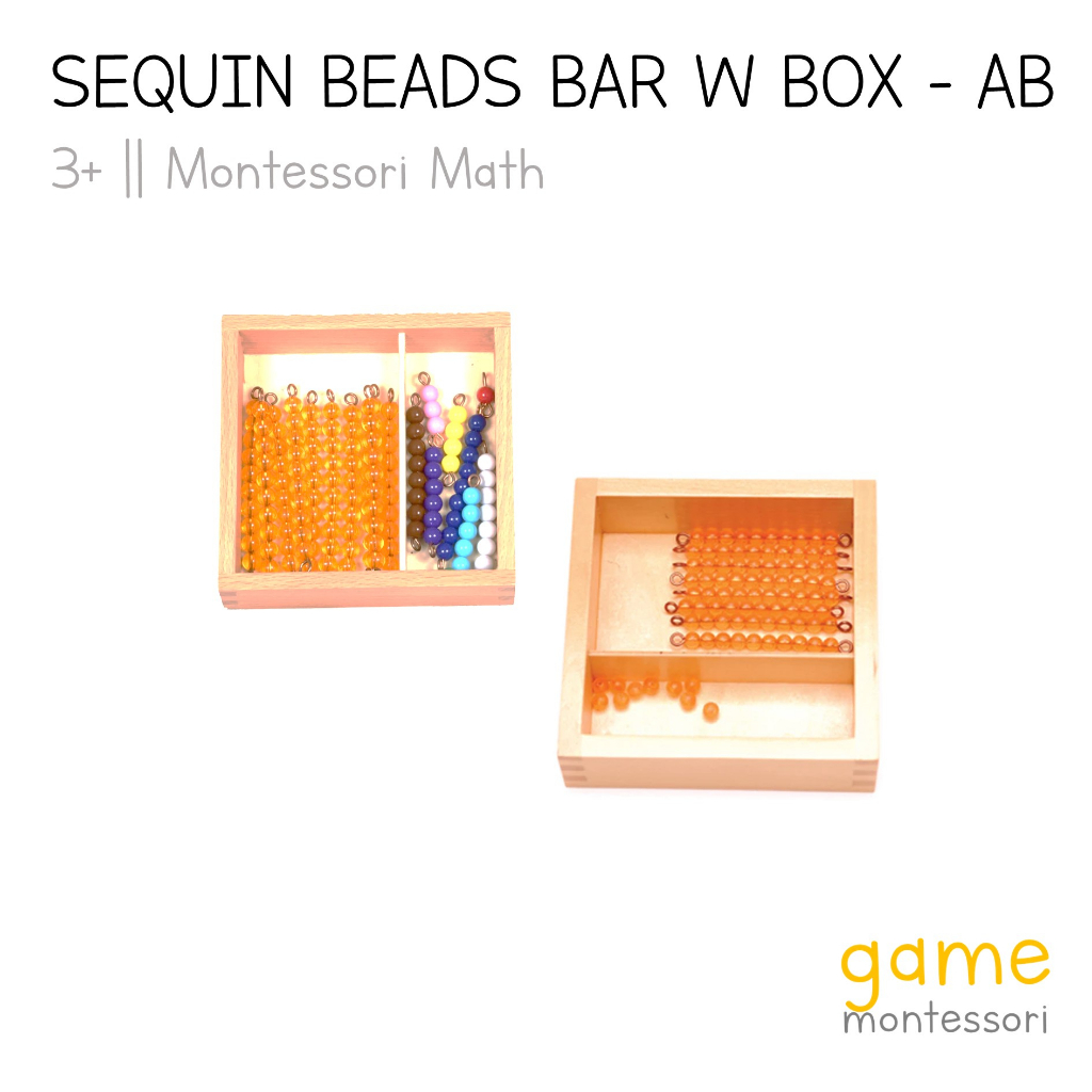 Montessori Beads Bar Game for Sequin Board | Shopee Singapore