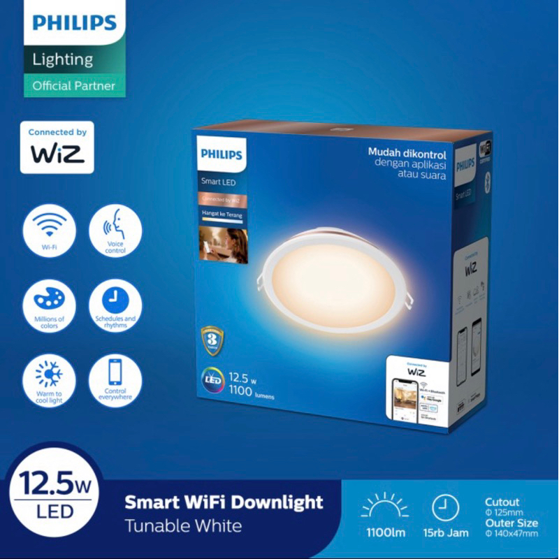 Philips Smart Wifi LED Downlight 12,5W Tunable BLE New Type With ...