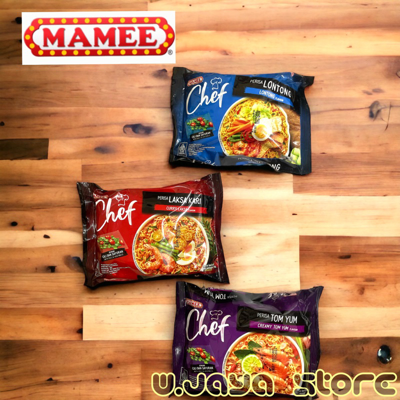 Mamee Chef Instant Noodles Laksa Curry/Lontong/Tom Yam 88g | Shopee ...