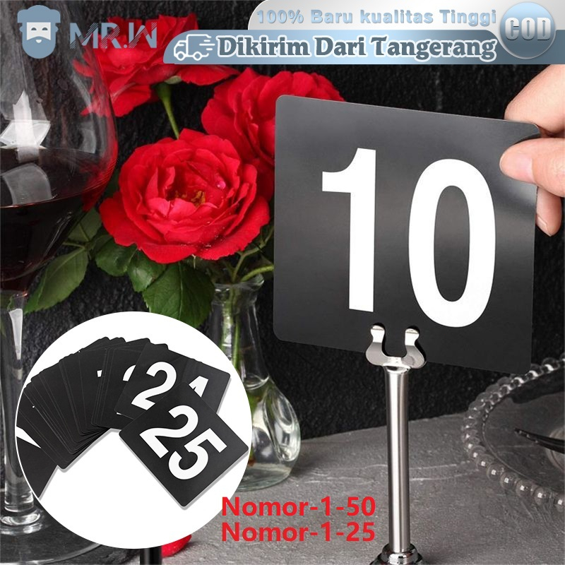 Restaurant Table Number Number 1-50 Restaurant Table Number Sign ...
