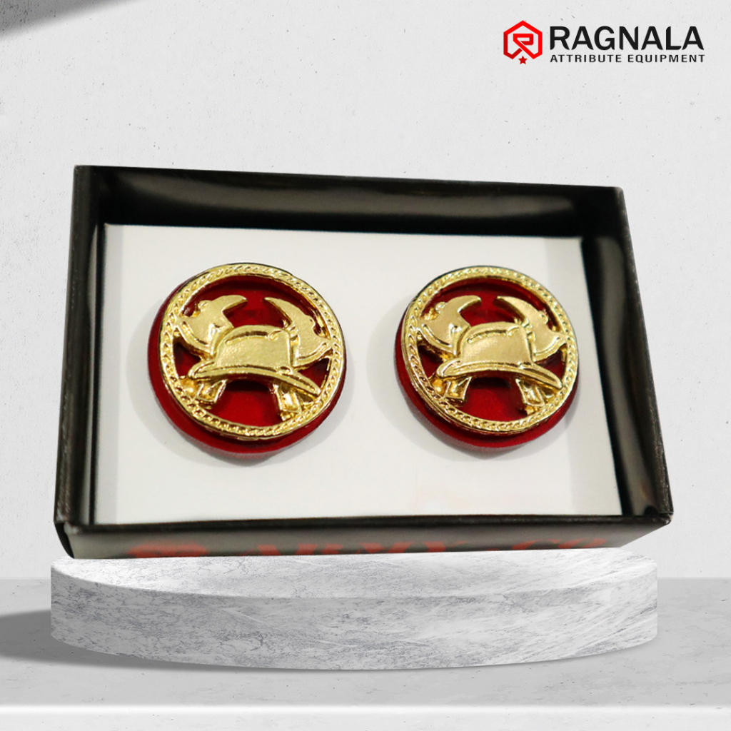 Magnetic Firefighter Collar Emblem Pin / Extinguisher Brevet | Shopee ...