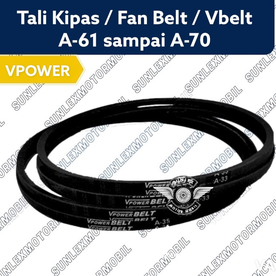 MESIN FAN BELT A69 VBELT A69 FAN BELT TYPE a VPOWER A69 VPOWER WASHING ...
