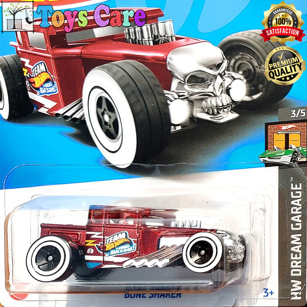 MERAH Hotwheels BONE SHAKER 2023 Red - SKULL SHAKER HOTROD TRACK STARS ...