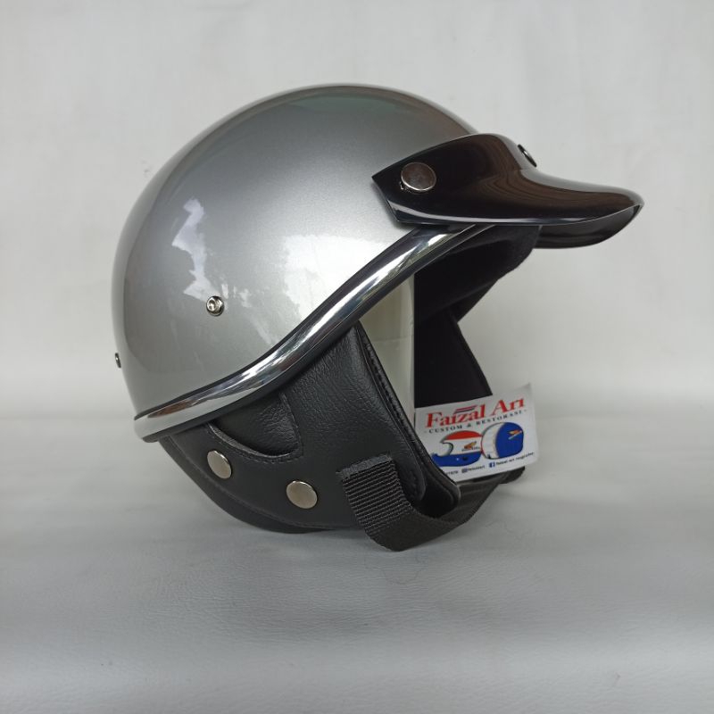Helmet Chip Silver Vintage Chips Model Japan | Shopee Singapore