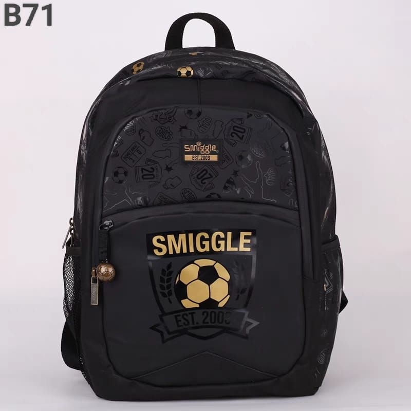 Smiggle SD Backpack/Football Bag Black Gold (B71) | Shopee Singapore