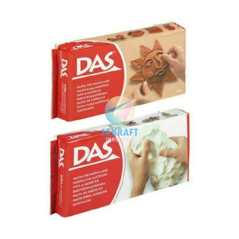 (1 Pack) DYI Modeling Clay Drying Air DAS 500 Gr White / Brown ...