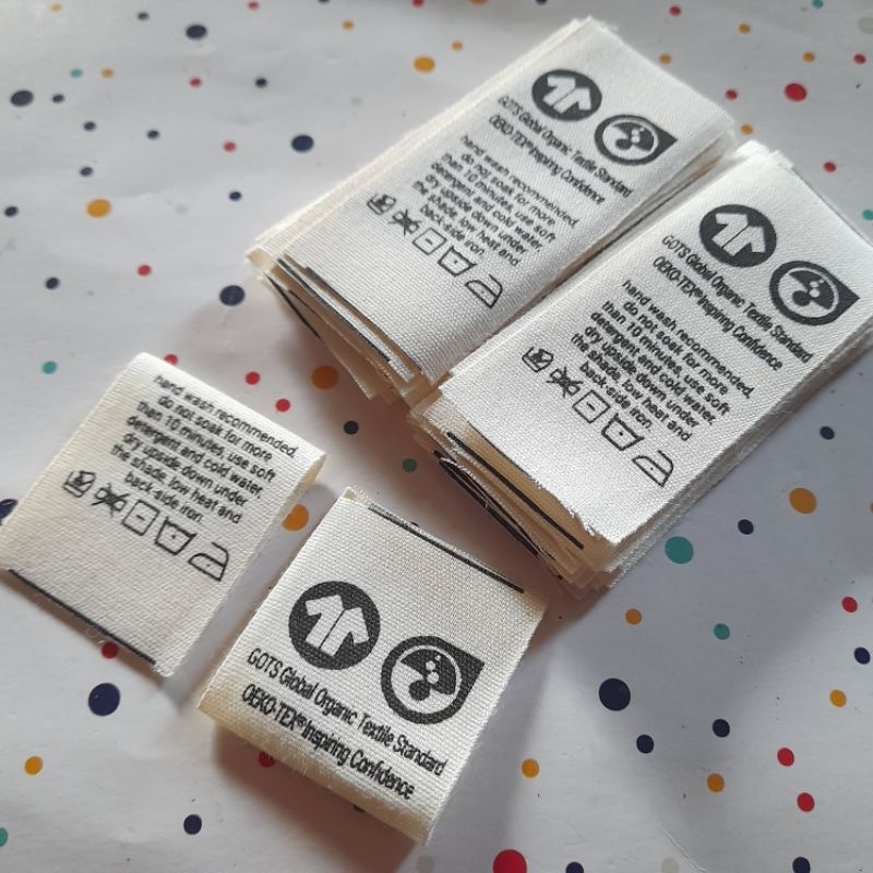 KATUN 8x3cm clothing labels, cotton ribbon labels, name labels, cotton ...