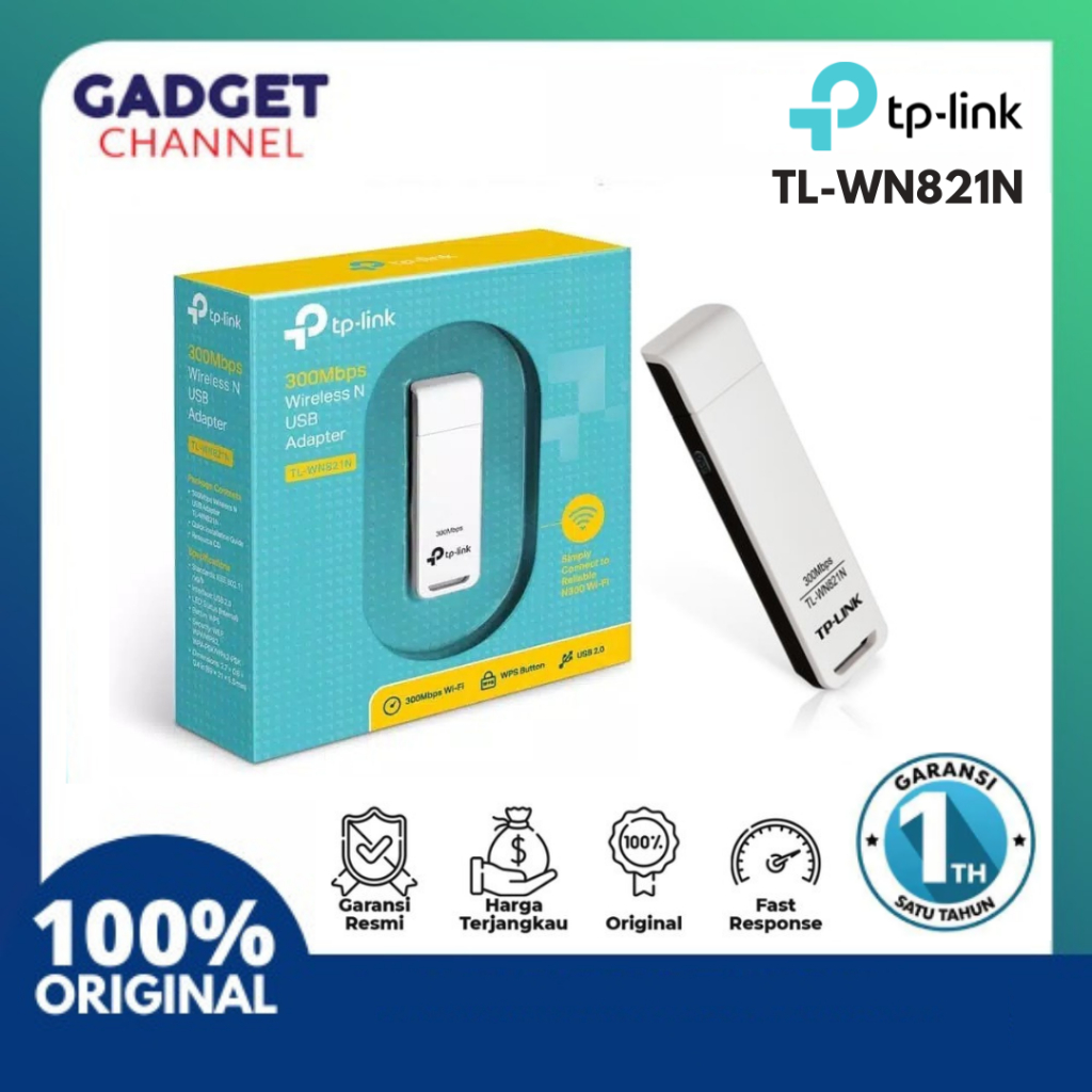TP-Link TL-WN821N 300Mbps Wireless N USB Adapter - 1 Year Guarantee ...