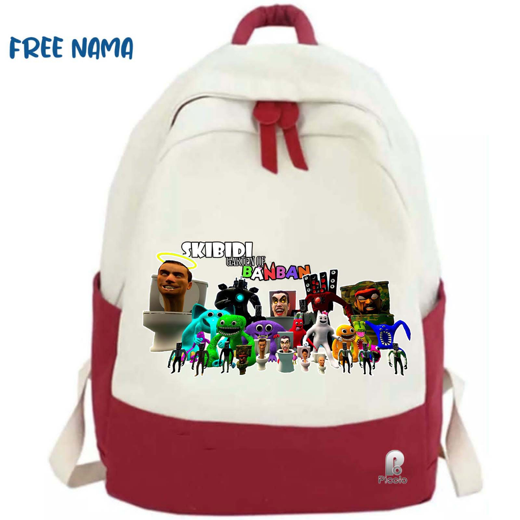 School Children's BACKPACK BACKPACK SKIBIDI MOTIF TOILET SPEAKER ...