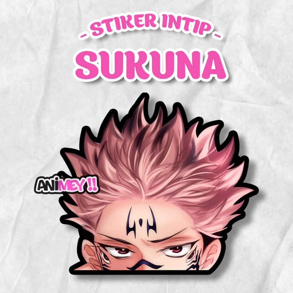 Sukuna Peek Sticker/Waterproof Anime Sticker | Shopee Singapore
