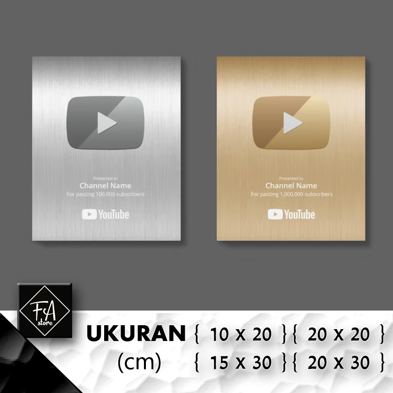 HIASAN DINDING Official - Custom YouTube Play Button Wall Decoration ...