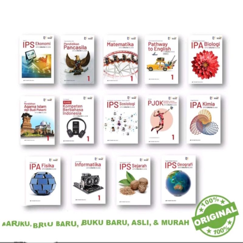 ERLANGGA PACKAGE BOOK FOR CLASS 10 SMA/MA NEWEST INDEPENDENT CURRICULUM ...