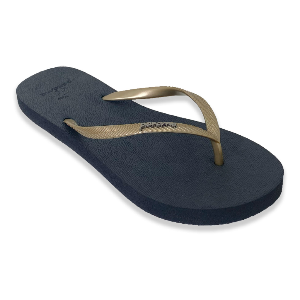Panama Slim2 Black Beige Girls' Flip-flops Women's Rubber Sandals ...