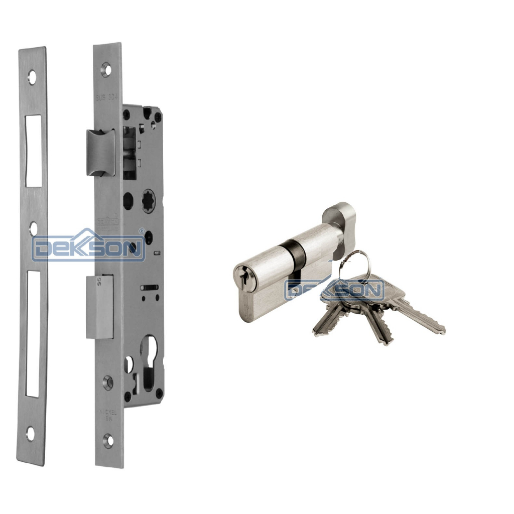 Dekson Body Mortise Aluminum Frame Door Lock Set Package and 65Mm ...