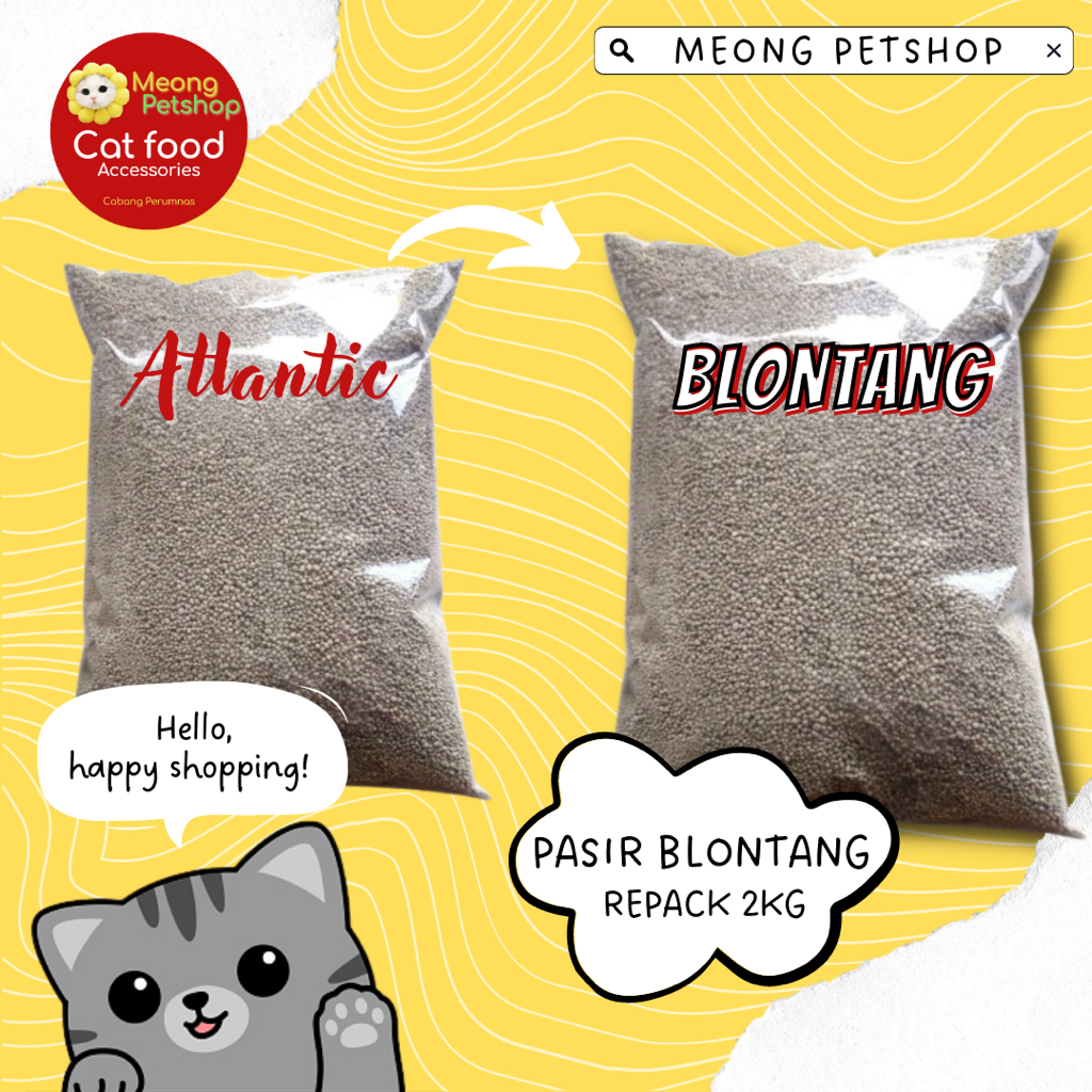 Atlantic Replace BLONTANG Cat Sand Clump repack 2kg - Meow Pets ...