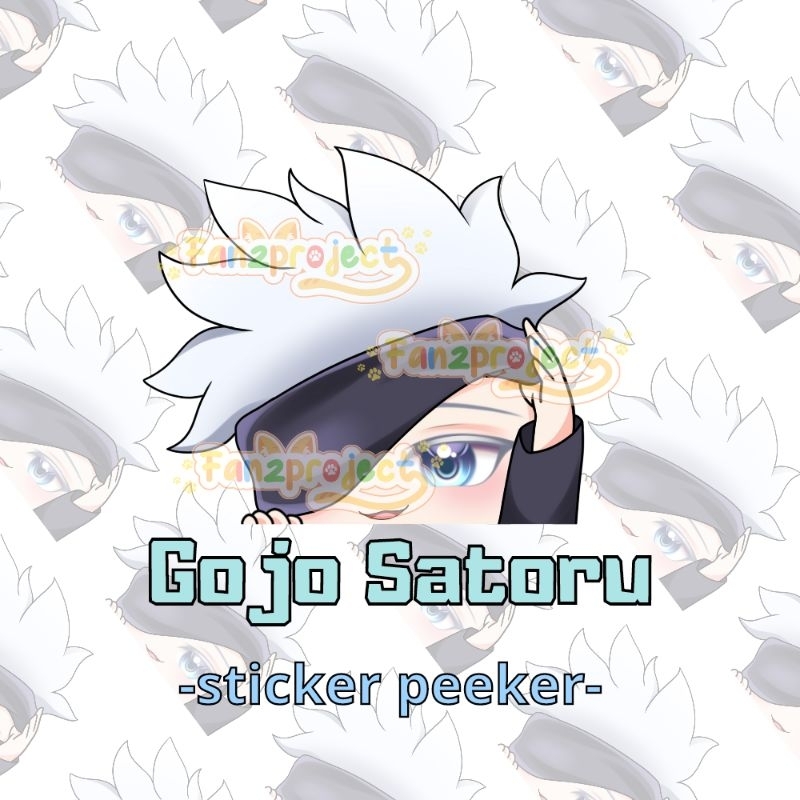 Gojo SATORU JUJUTSU KAISEN WATERPROOF ANIME Peek STICKER | Shopee Singapore